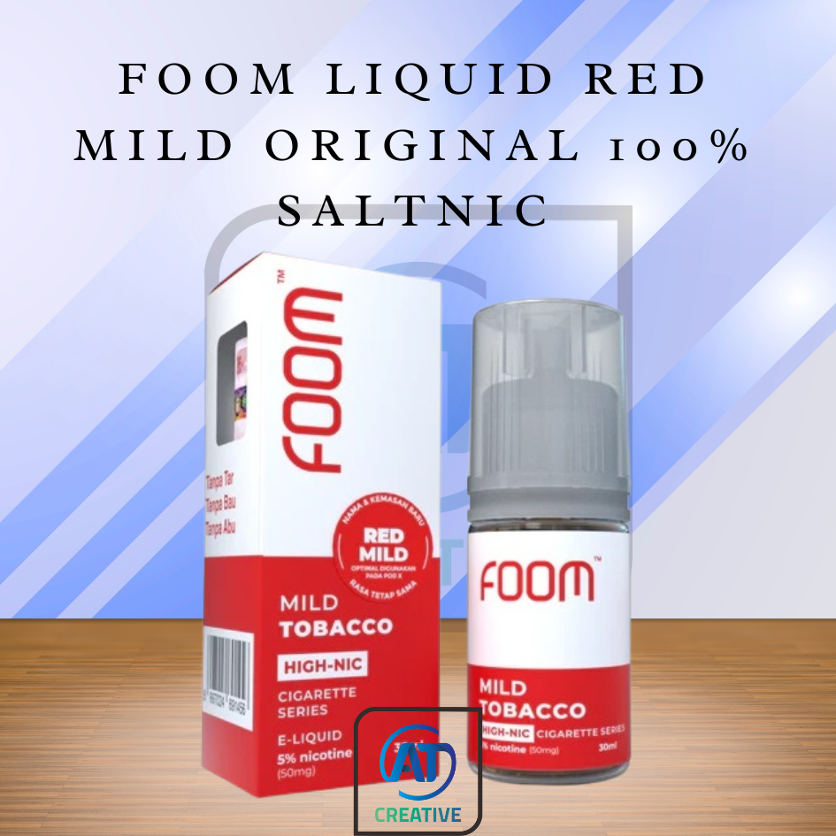 Foom Liquid Red Mild Original 100% Saltnic - AT-Creative